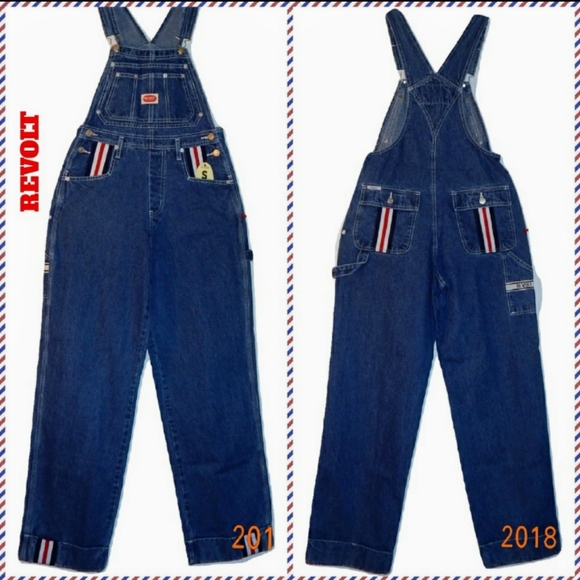 Revolt Jeans | Jeans | Revolt Classic Bib Overalls Wribbon Trim | Poshmark